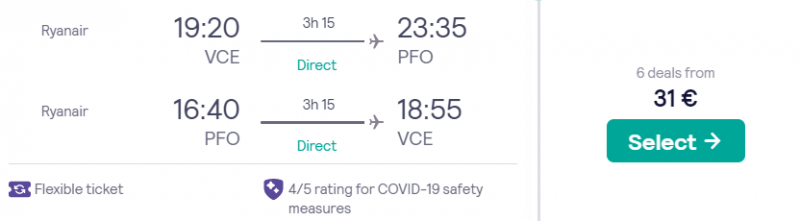CIPER! Povratna letalska karta iz Benetk na Ciper že od 31 eur, iz ...